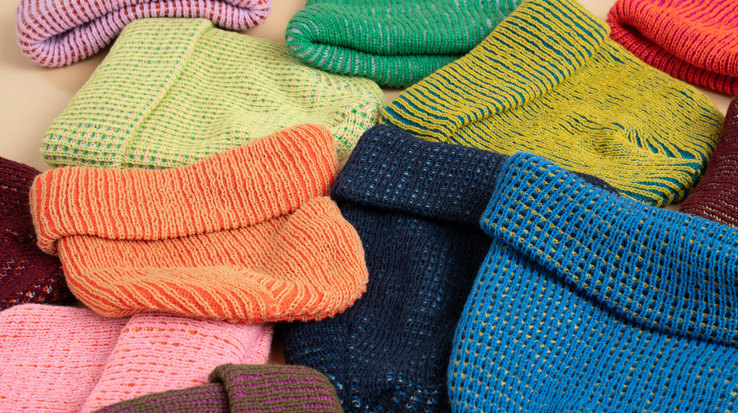 Knitted Hats - Throws - Pillows - Slippers - Bags - Blankets – VERLOOP ...